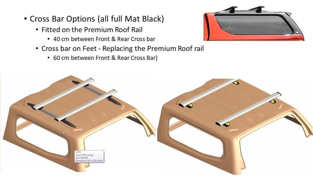 Cross Bar for Premium Rack with Venture Canopy – NXG