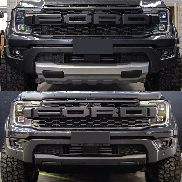 Custom Raptor Coated Ford Ranger Raptor Front Bumper Piece & Bash Plat